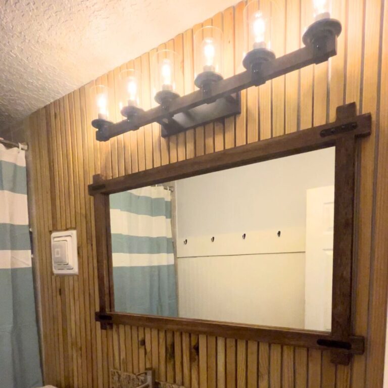 How to DIY a Bathroom Wood Slat Wall • Marcia Socas