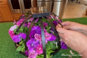 DIY Hanging Flower Ball (how to make them easily) • Marcia Socas