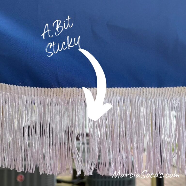 Easy DIY: Fringe Outdoor Patio Umbrella • Marcia Socas