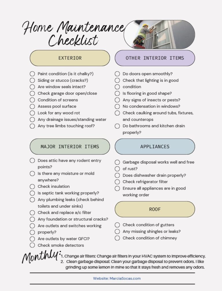 A Comfortable Home: Top 7 Home Maintenance Mistakes to Avoid • Marcia Socas