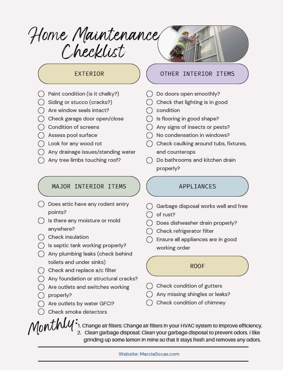 A Comfortable Home: Top 7 Home Maintenance Mistakes to Avoid • Marcia Socas